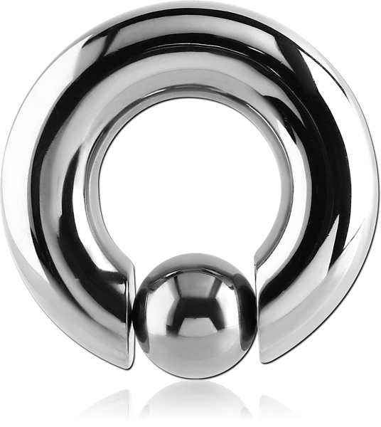 TITANIUM BALL CLOSURE RING WITH POP OUT BALL | TBCX