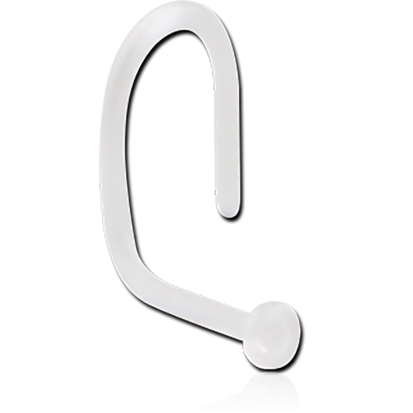 BIOFLEX CURVED NOSE STUD WITH DISC | XNOD