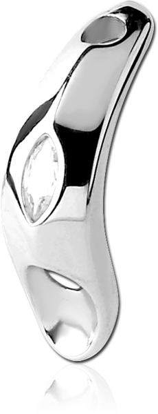 SURGICAL STEEL JEWELED INTIMATE SHIELD | SCIS3