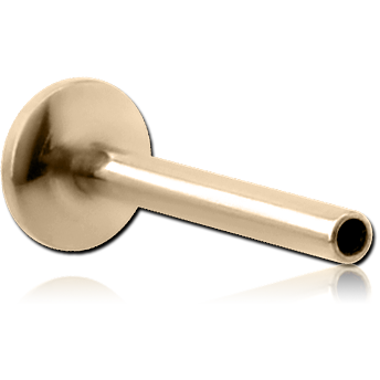 14K GOLD INTERNALLY THREADED MICRO LABRET PIN | 14INMLB-PINS