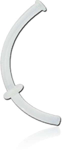 BIOFLEX CURVED RETAINER LABRET WITH DISC | XCLBR