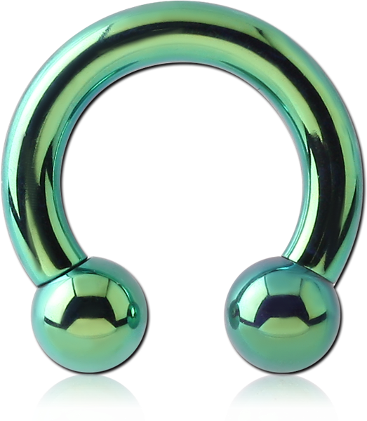 Anodised Titanium Circular Barbell Tcb An